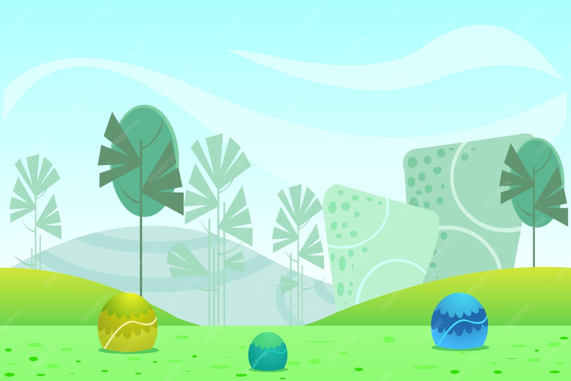 Premium Vector | Abstract nature illustration vector game background Premium Vector | Abstract nature illustration vector game background