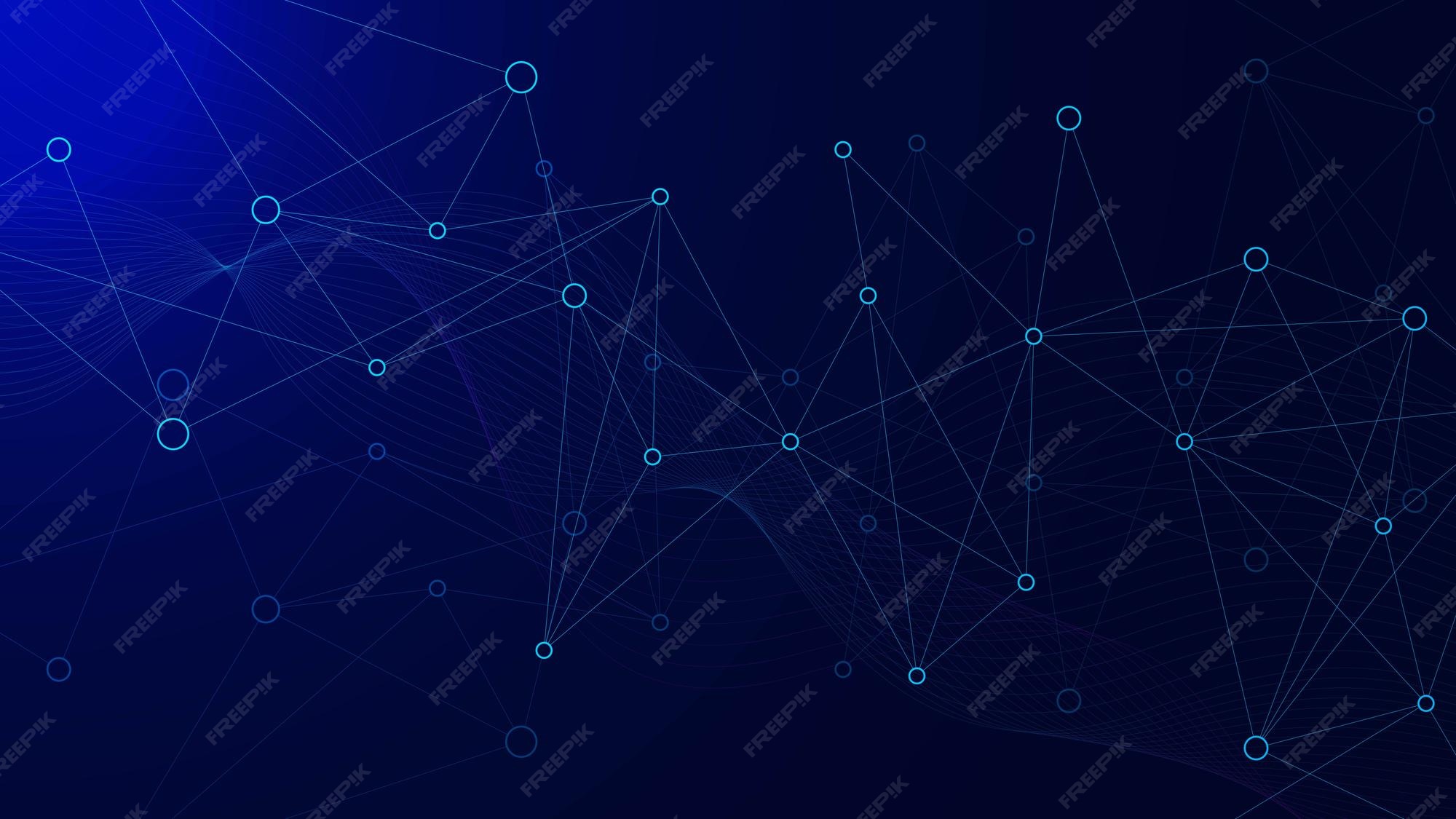 Premium Vector Abstract Network Connection Concept With Connected