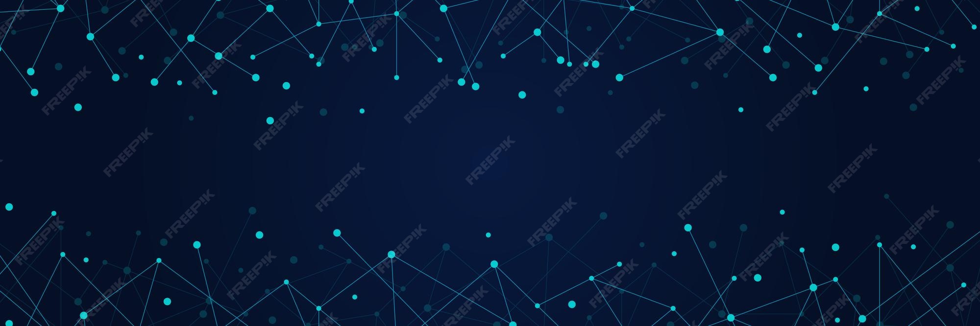 Premium Vector Abstract Network Technology Geometric Dots Network