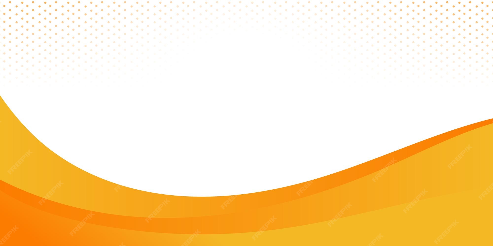 Premium Vector Abstract Orange Wave And Curve Background