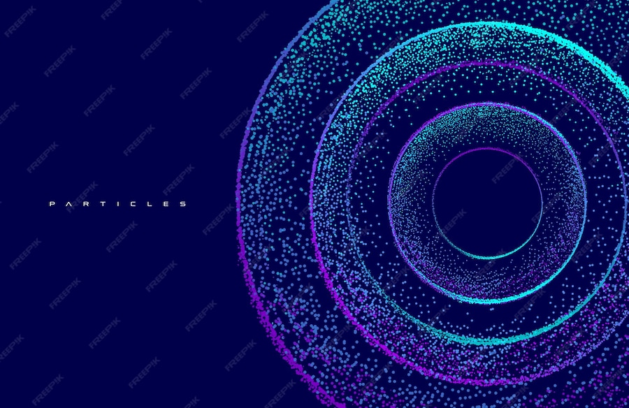 Premium Vector | Abstract particles 3d background element big data ...