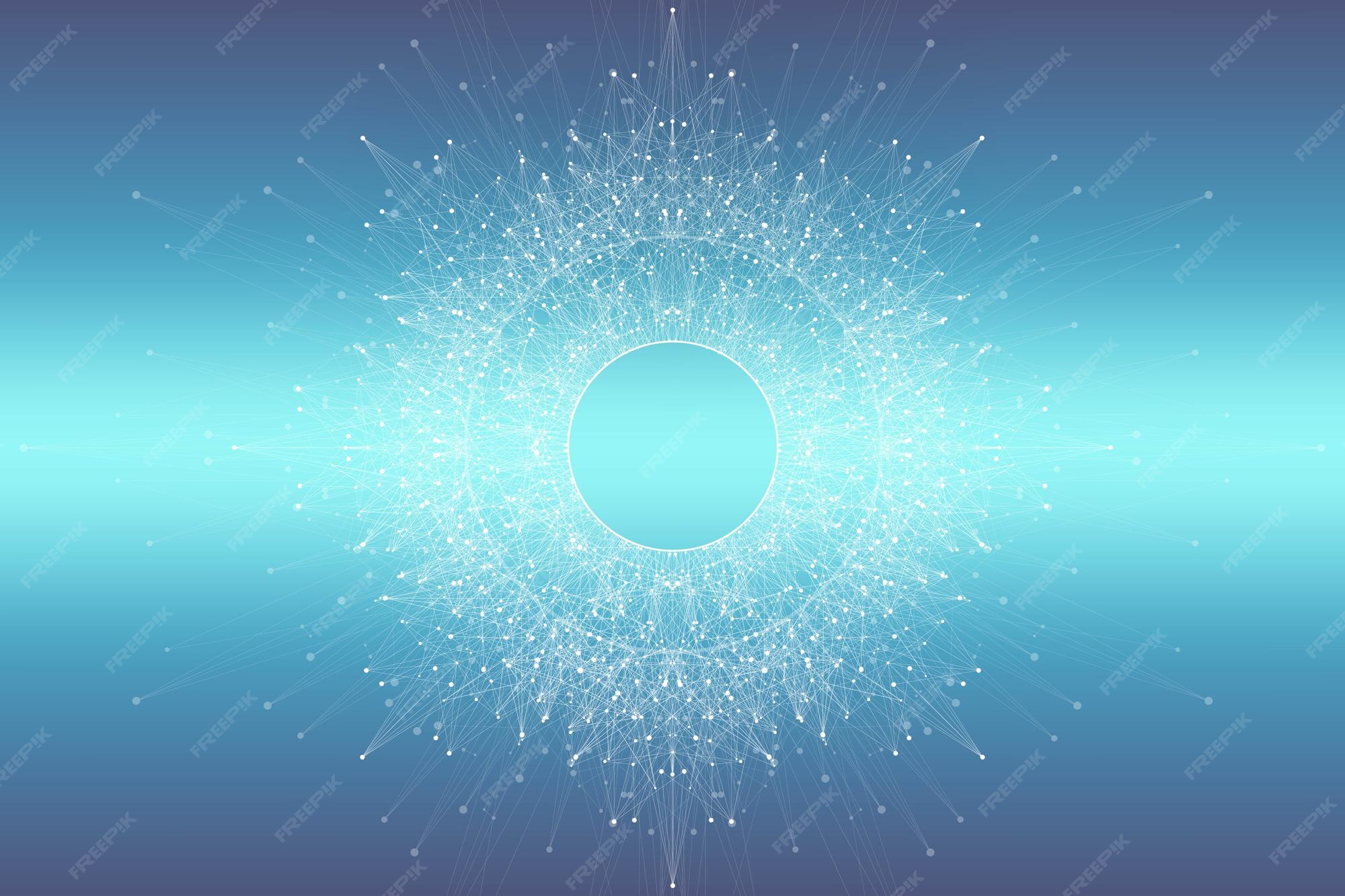 Premium Vector Abstract Plexus Background With Connected Lines And Dots Molecule And