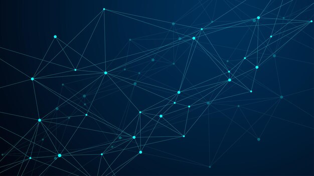 Free Vector | Connecting lines and dots