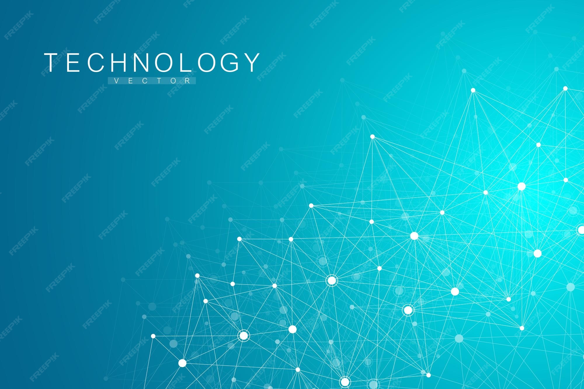 Premium Vector Abstract Plexus Background With Connected Lines And