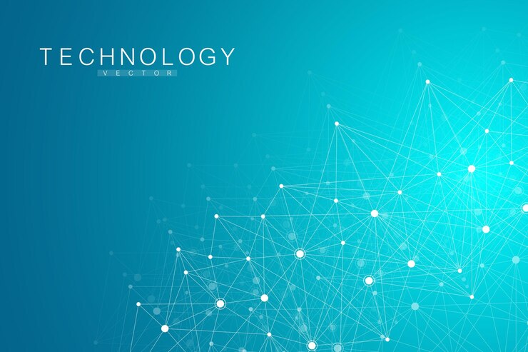 Premium Vector | Abstract plexus background with connected lines and ...