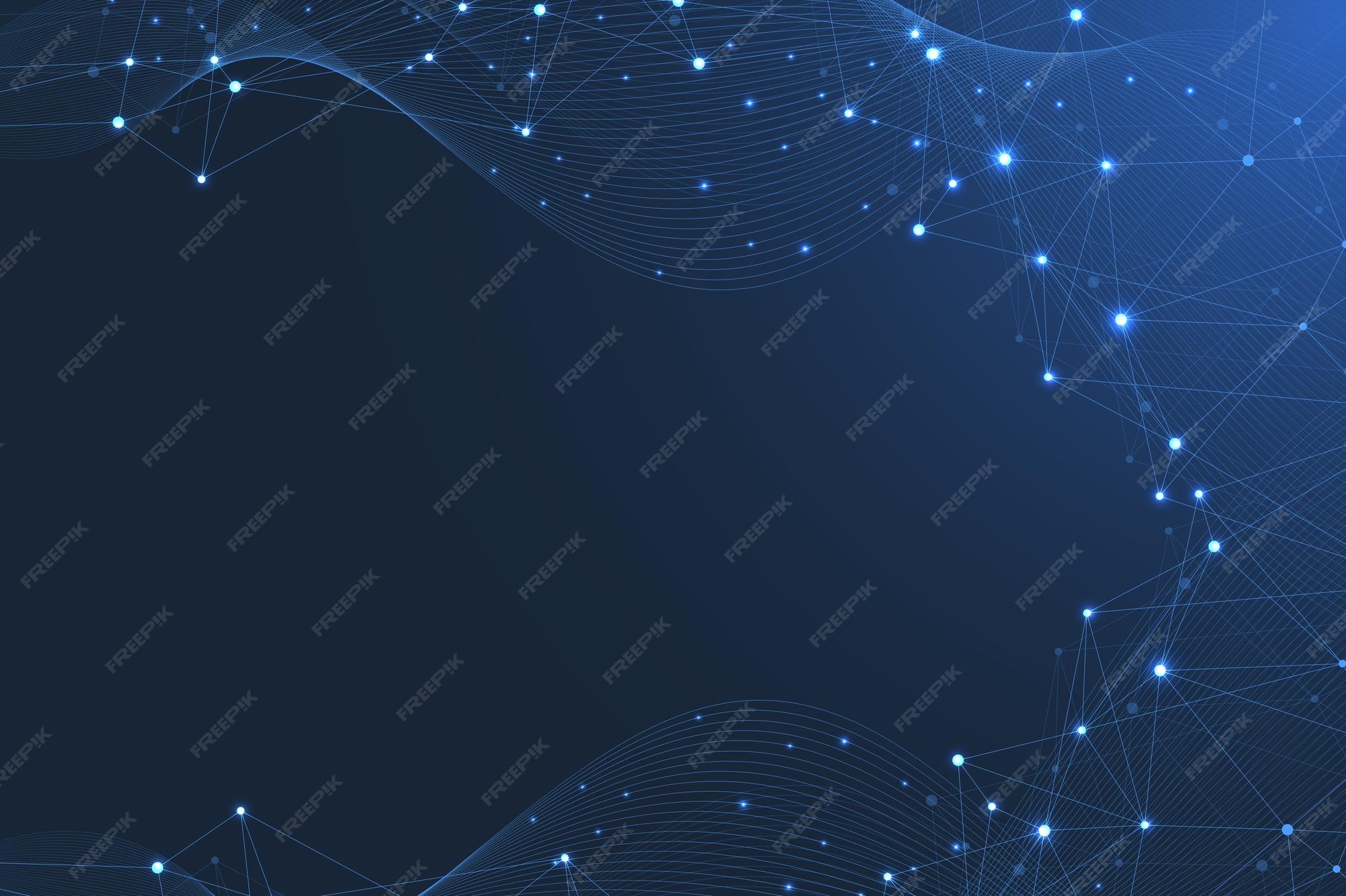 Premium Vector Abstract Plexus Background With Connecting Dots And Lines Wave Flow Plexus 3312