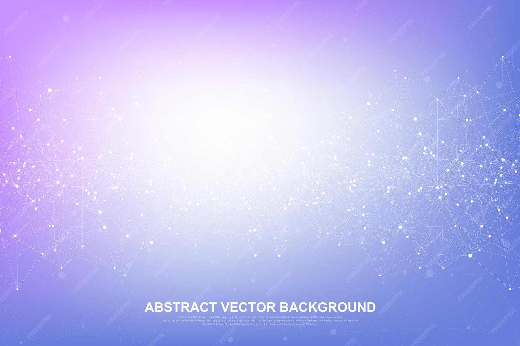Premium Vector Abstract Polygonal Background With Connected Lines And Dots Minimalistic