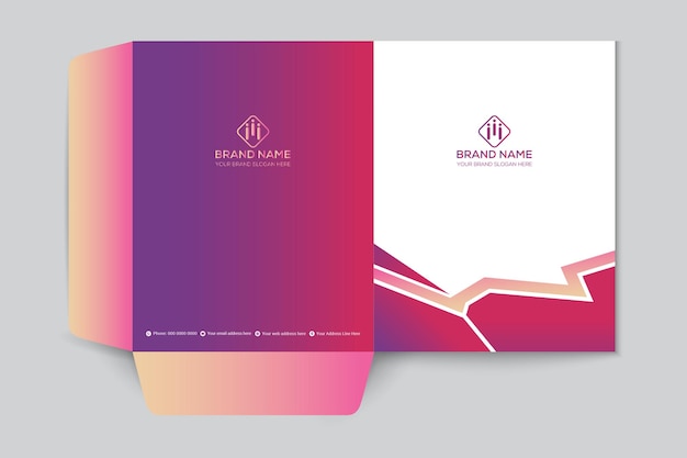 Premium Vector | Abstract presentation folder design Premium Vector | Abstract presentation folder design