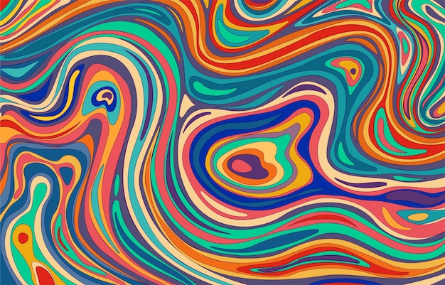 Premium Vector | Abstract Psychedelic Retro Wave Background Premium Vector | Abstract Psychedelic Retro Wave Background