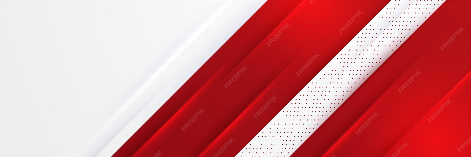 Premium Vector | Abstract red white banner background Premium Vector | Abstract red white banner background