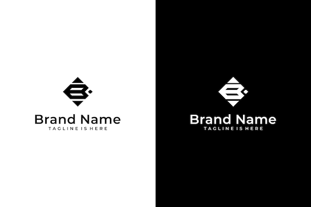 Premium Vector | Abstract rhombus letter B vector logo Premium Vector | Abstract rhombus letter B vector logo