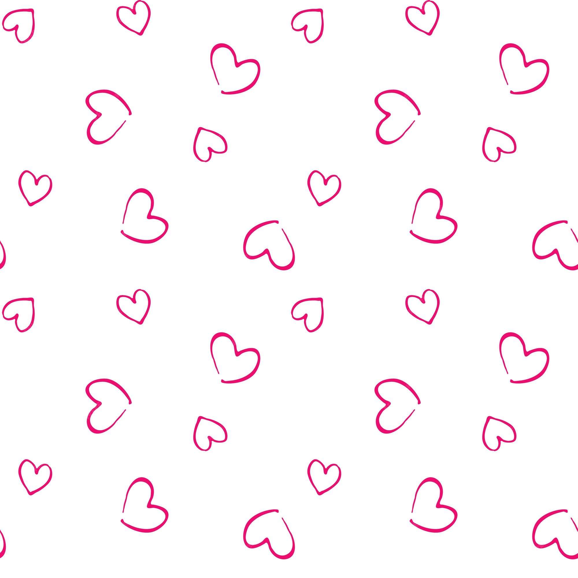 Premium Vector | Abstract seamless hand drawn heart pattern background Premium Vector | Abstract seamless hand drawn heart pattern background