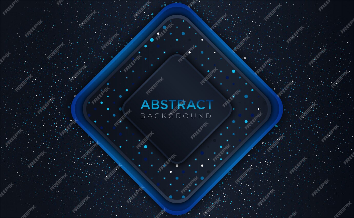 Premium Vector Abstract Shiny Dark Blue Shape Overlap Background