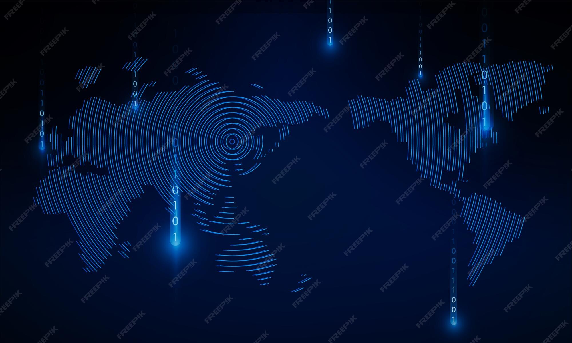 Premium Vector Abstract A Stream Of Binary Code Numbers On The Monitor Are The Computer Matrix