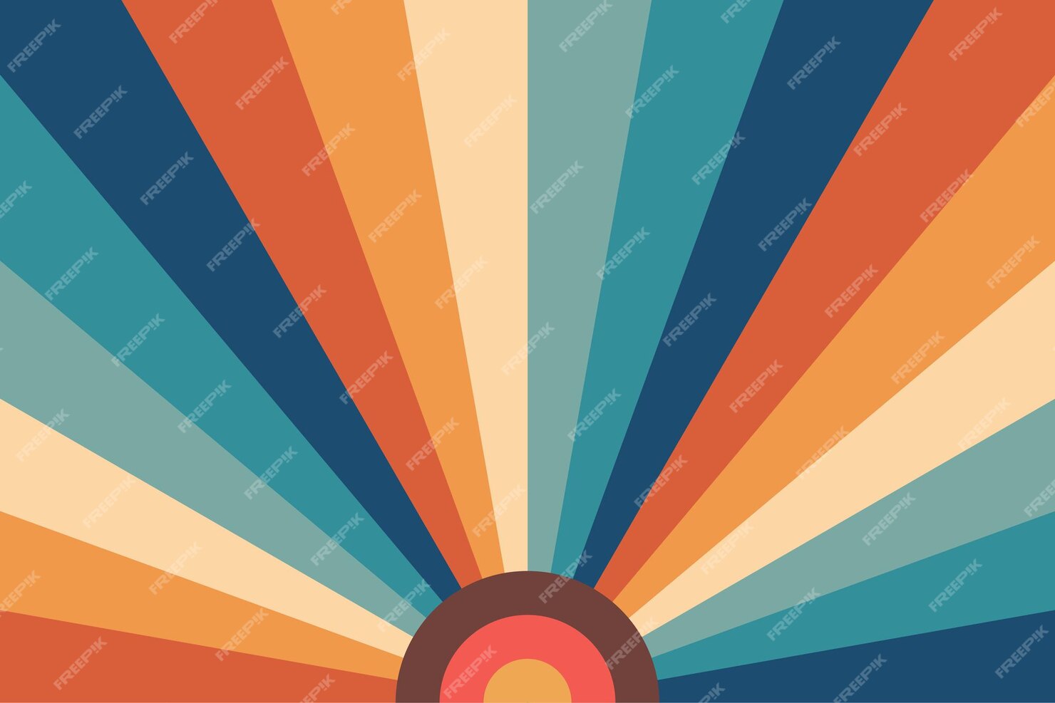 Premium Vector Abstract Sunburst Sun Ray Retro Background