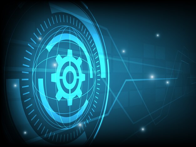Premium Vector | Abstract technological background Premium Vector | Abstract technological background