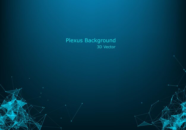 Premium Vector Abstract Connecting Dots And Lines Connection Science