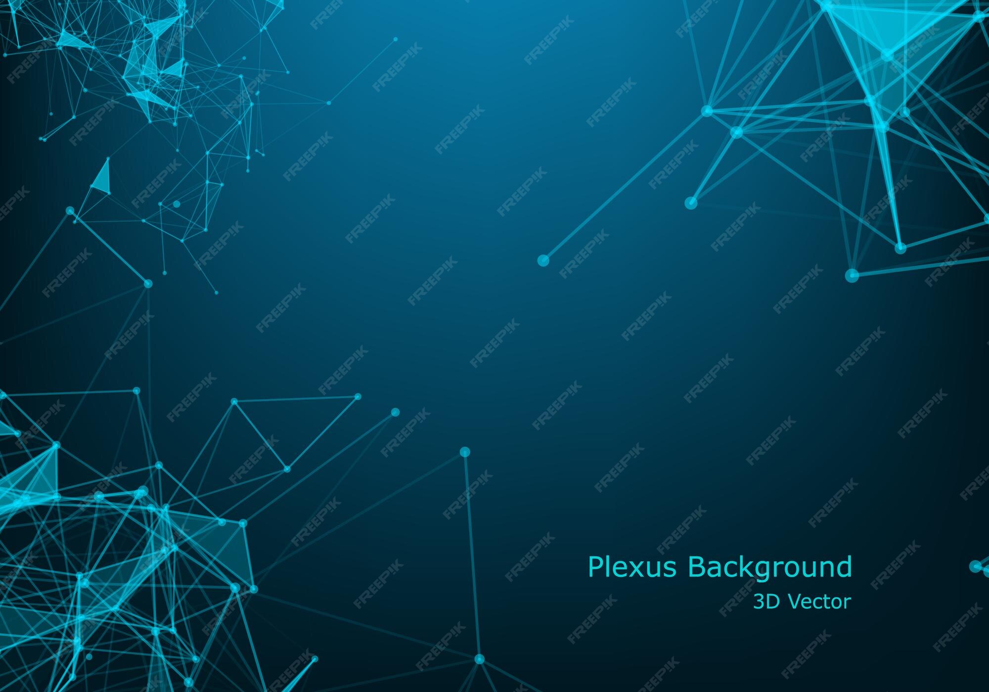 Premium Vector Abstract Technology Futuristic Network Computer Geometric Digital Connection