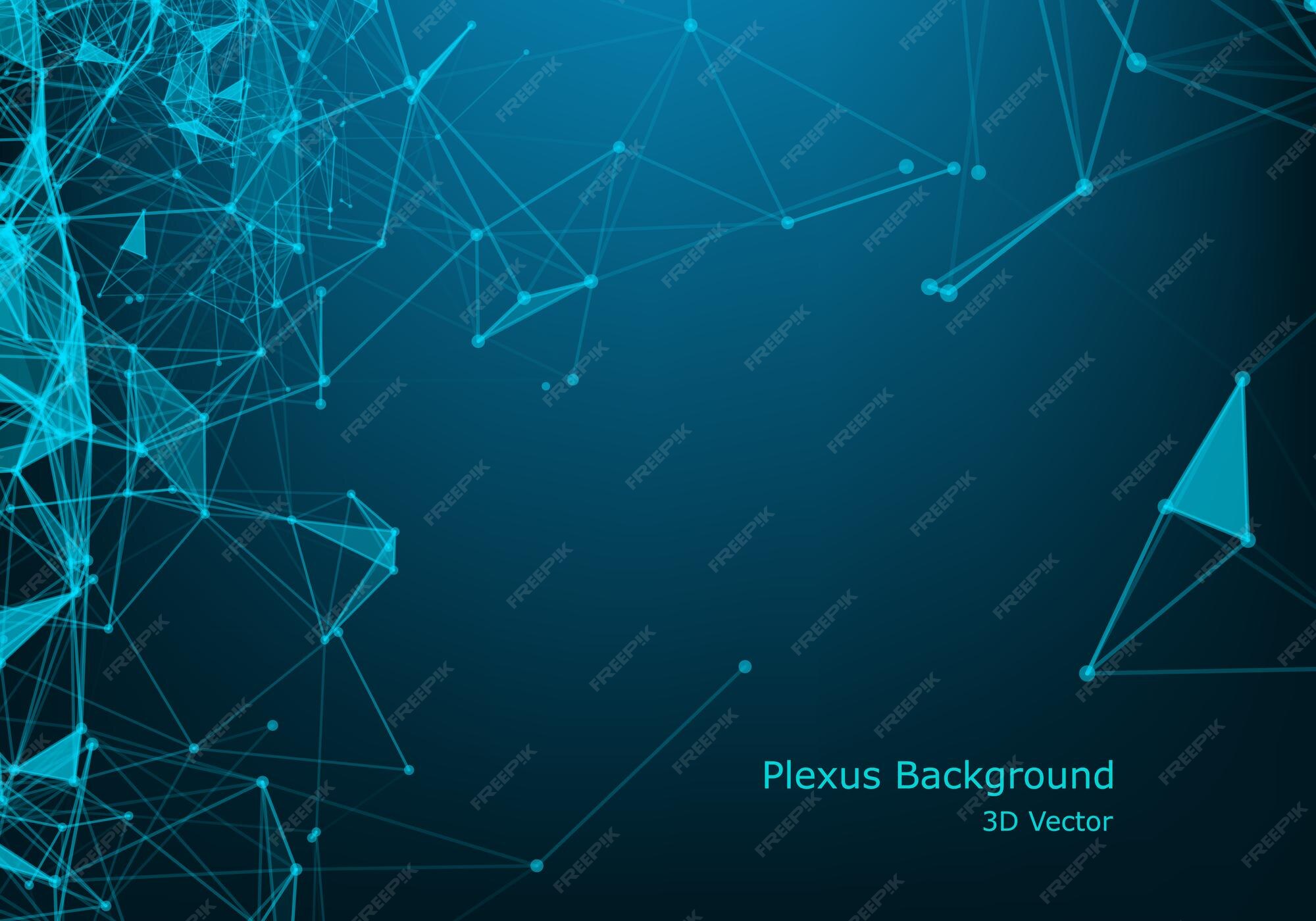 Premium Vector Abstract Technology Futuristic Network Computer Geometric Digital Connection