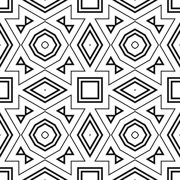 Premium Vector Abstract Thin Line Seamless Pattern Linear Ornamental