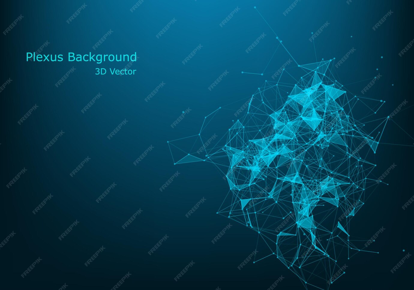 Premium Vector Abstract Vector Particles And Lines Plexus Effect Futuristic Illustration