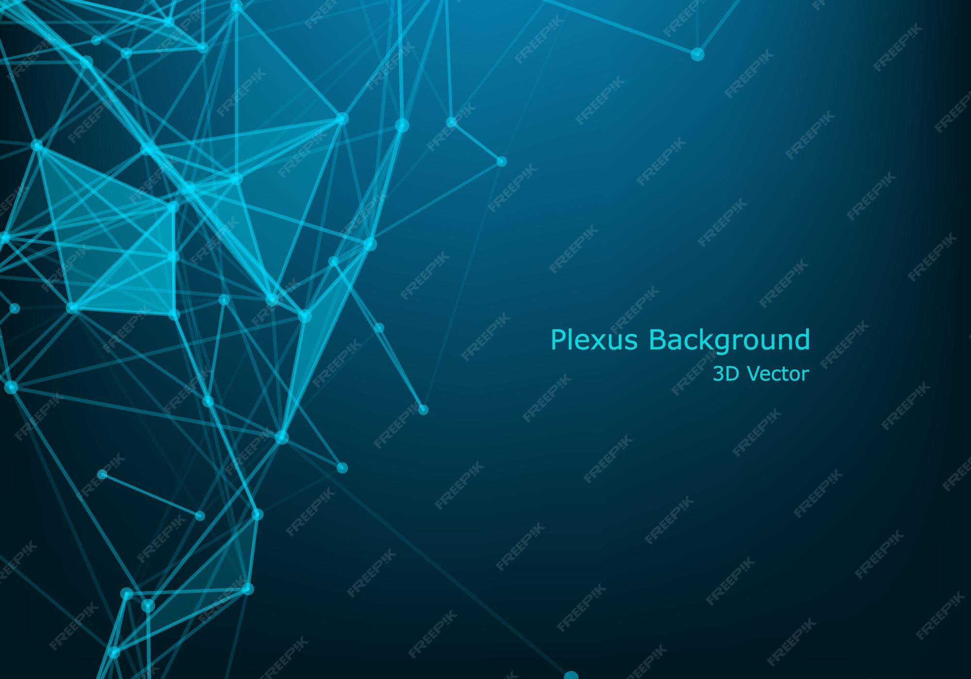 Premium Vector Abstract Vector Particles And Lines Plexus Effect