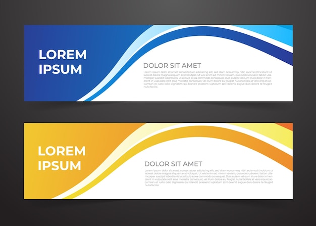Premium Vector | Abstract Wave Banner Premium Vector | Abstract Wave Banner
