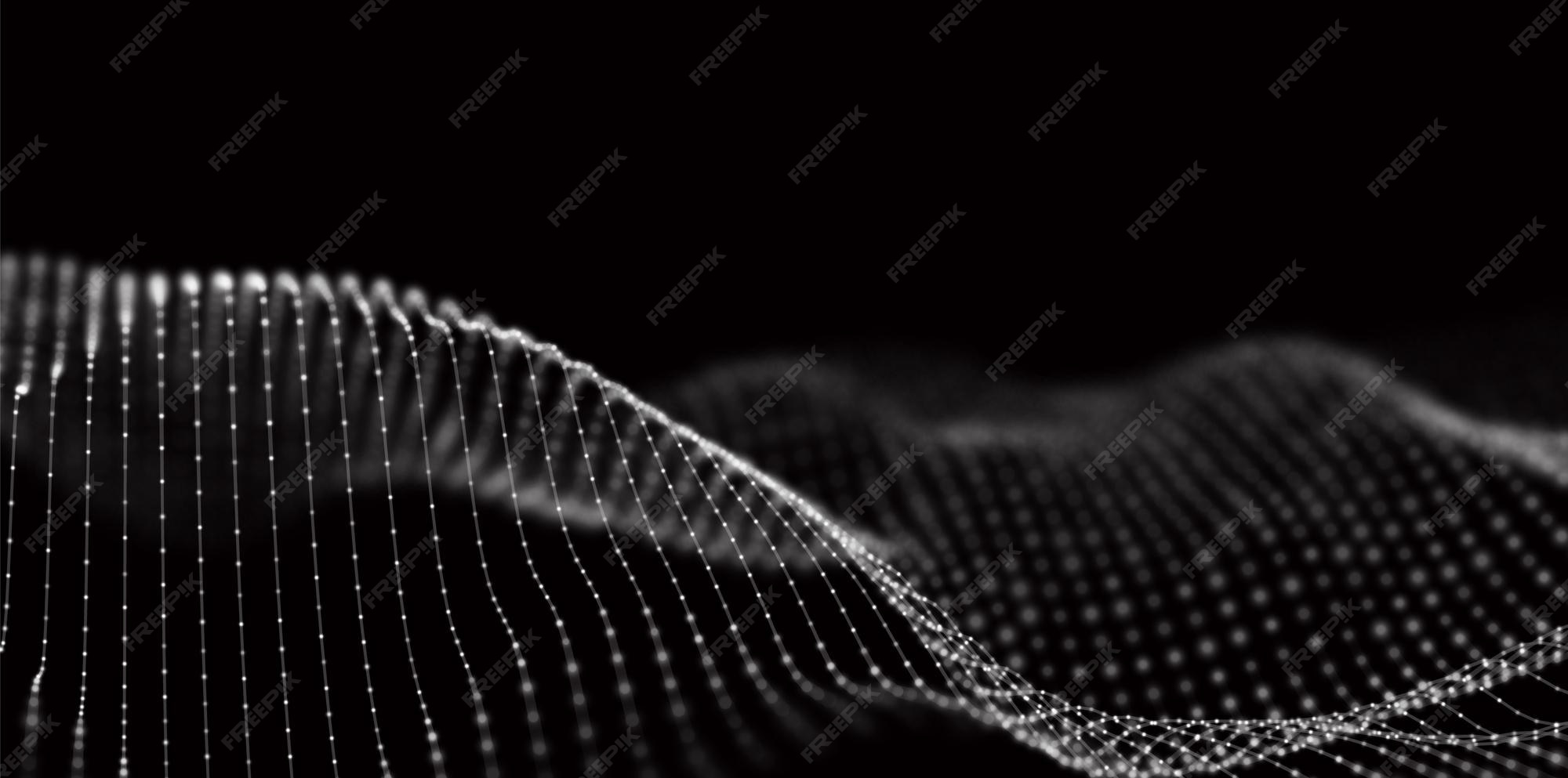 Premium Vector | Abstract white particle background Digital data ...