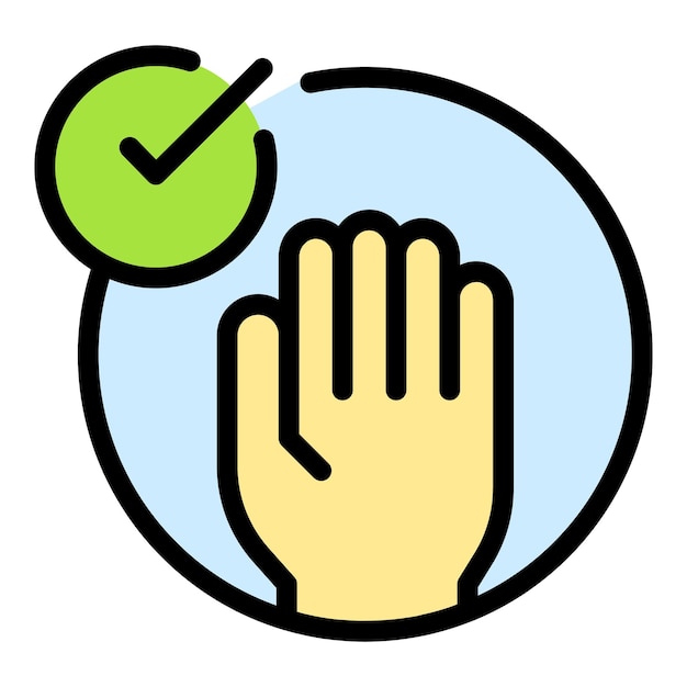 Premium Vector | Accept palm id icon outline vector biometric ... Premium Vector | Accept palm id icon outline vector biometric ...