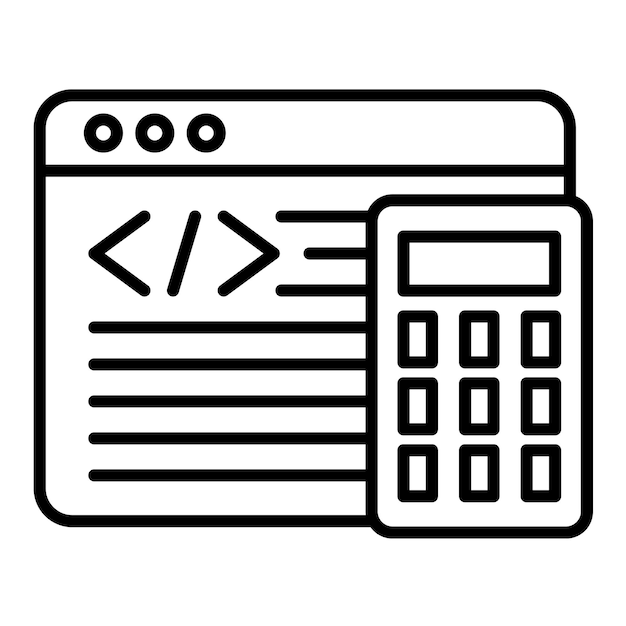 Premium Vector | Accounting Software Line Illustration Premium Vector | Accounting Software Line Illustration