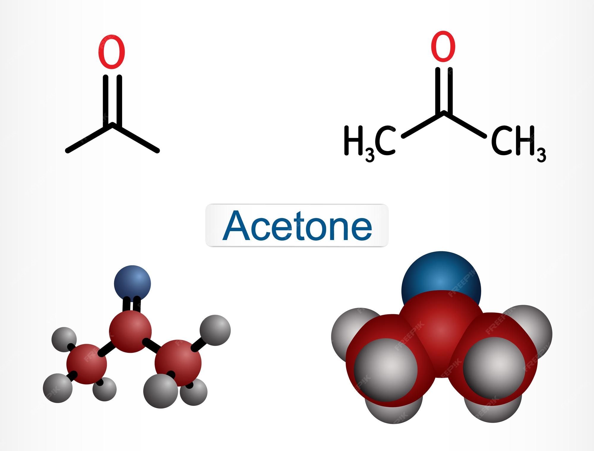 Premium Vector | Acetone ketone molecule it is organic solvent ... Premium Vector | Acetone ketone molecule it is organic solvent ...