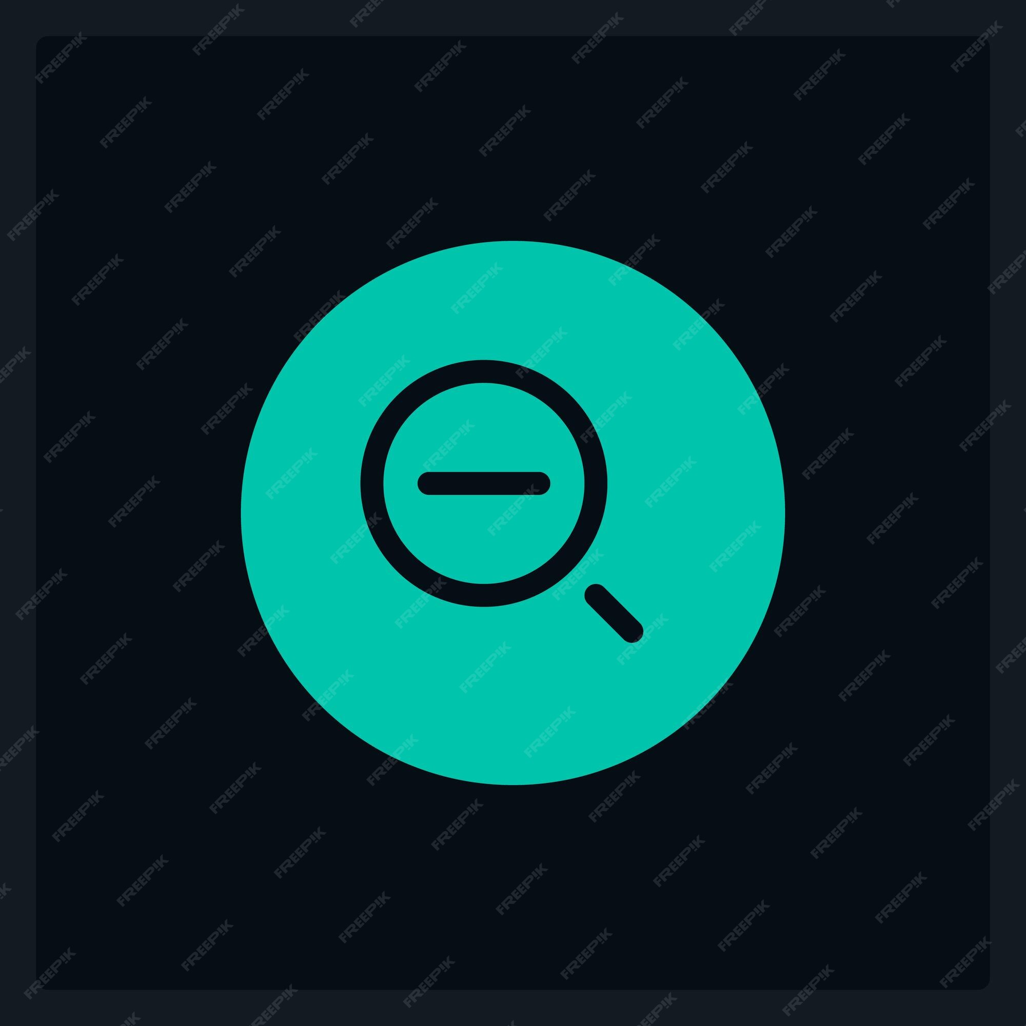 Premium Vector | Active decrease zoom UI element template