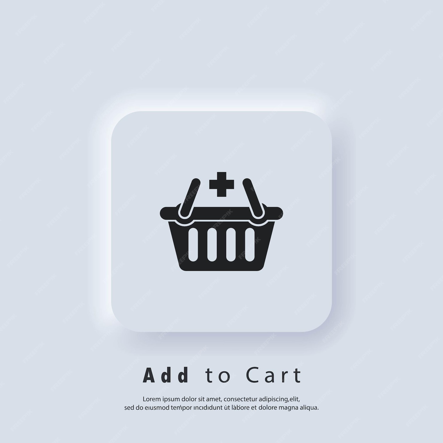 Premium Vector | Add to cart button icon. shopping basket icon. vector ...