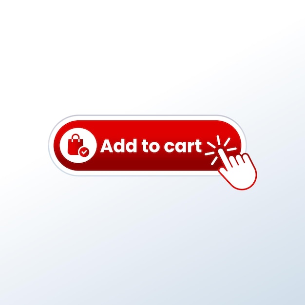 Premium Vector Add To Cart Button Vector Web Button