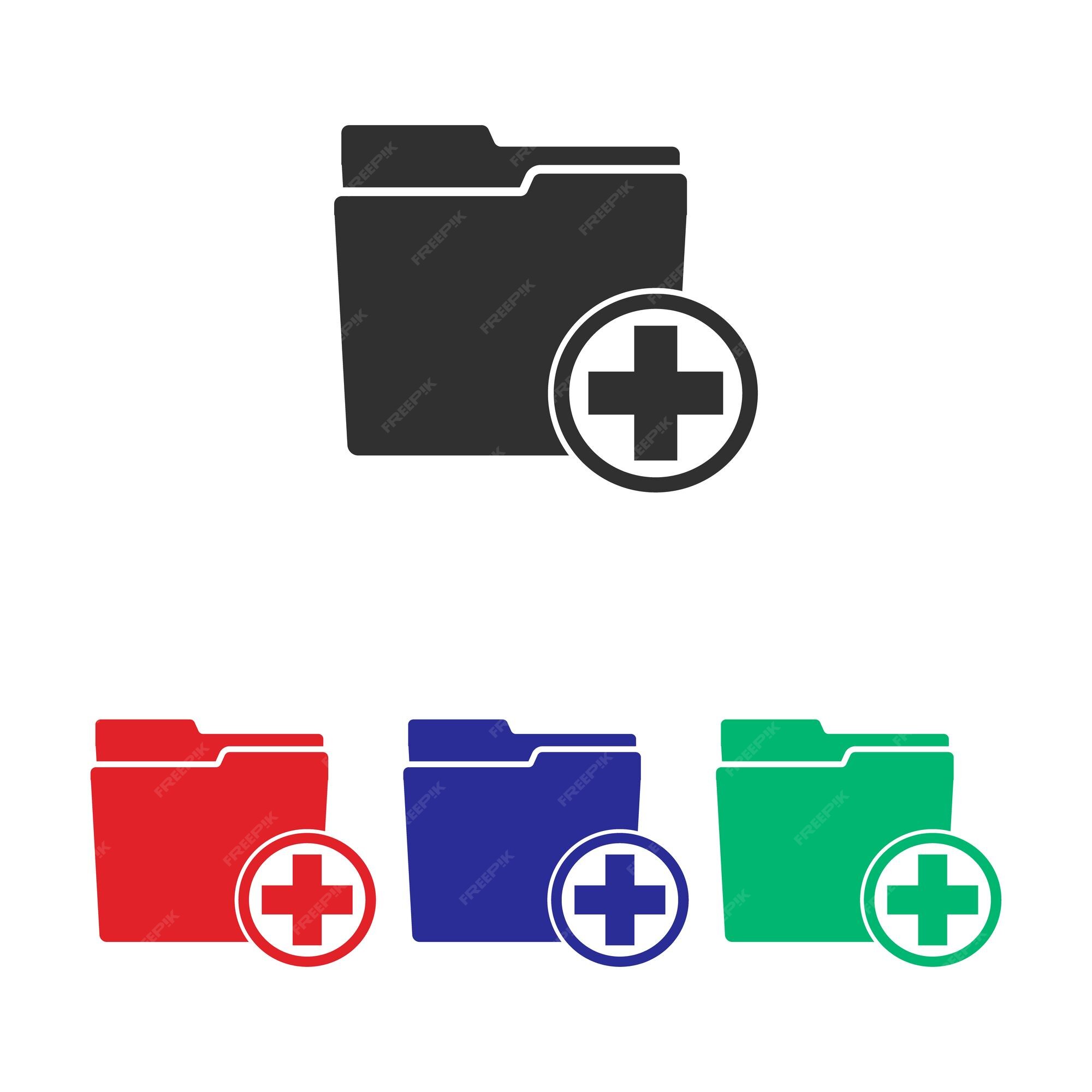 Premium Vector | Add folder icon isolated on white background vector ... Premium Vector | Add folder icon isolated on white background vector ...