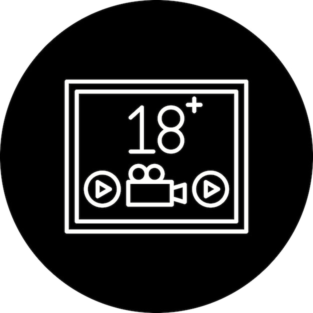 Premium Vector | Age restriction Icon Premium Vector | Age restriction Icon