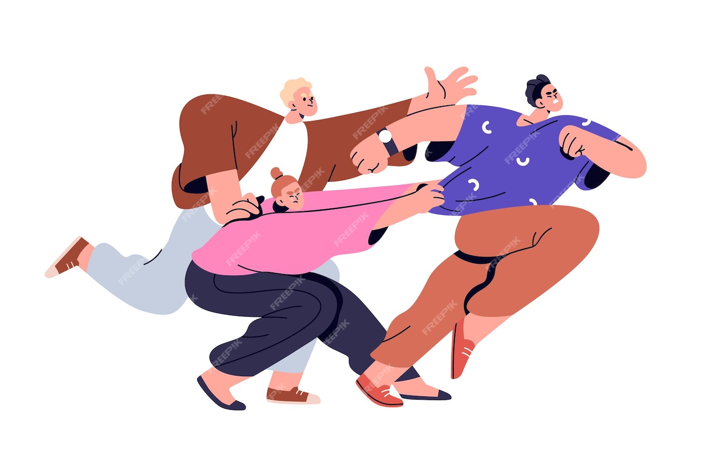 Premium Vector | Aggressive rivals competing fighting Unhealthy rivalry ... Premium Vector | Aggressive rivals competing fighting Unhealthy rivalry ...