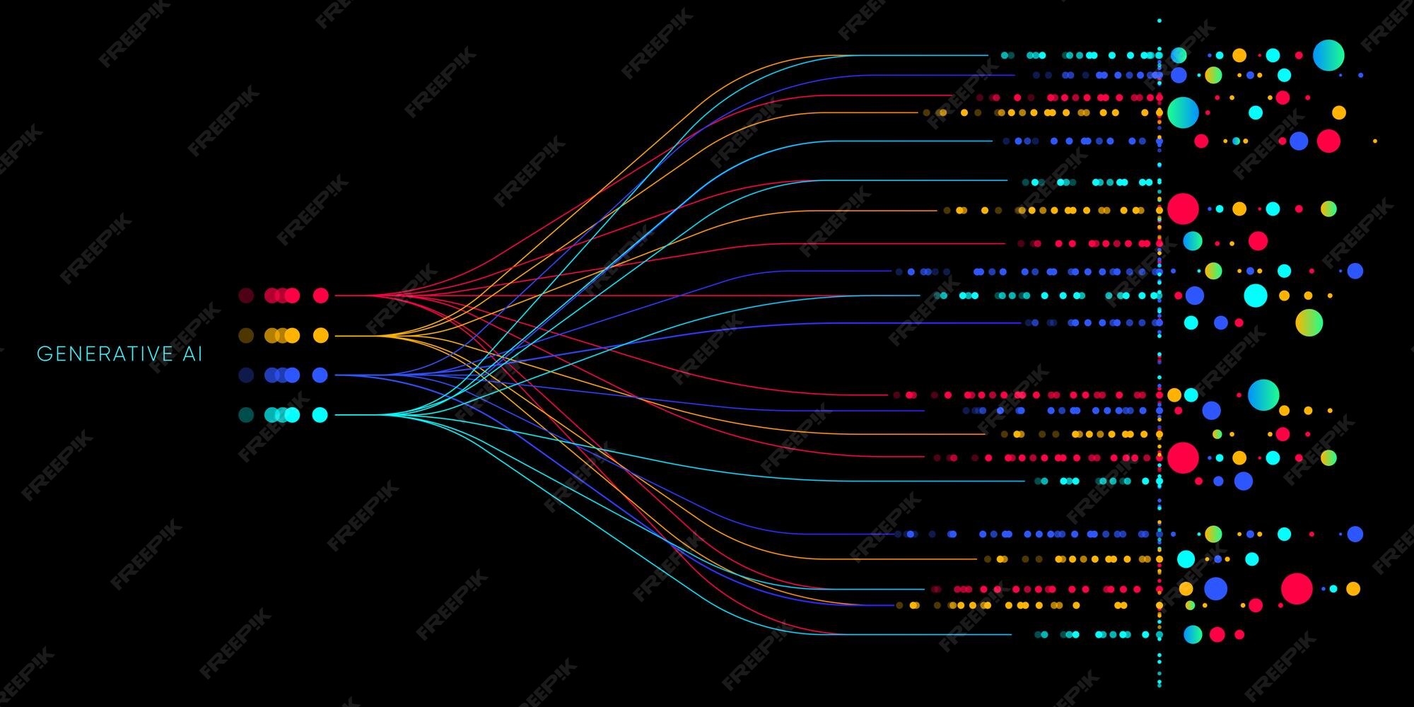 Premium Vector | Ai Artificial Intelligence Data transfer Natural ...