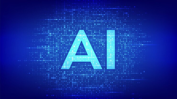 Premium Vector | Ai artificial intelligence letters ai made with binary ...