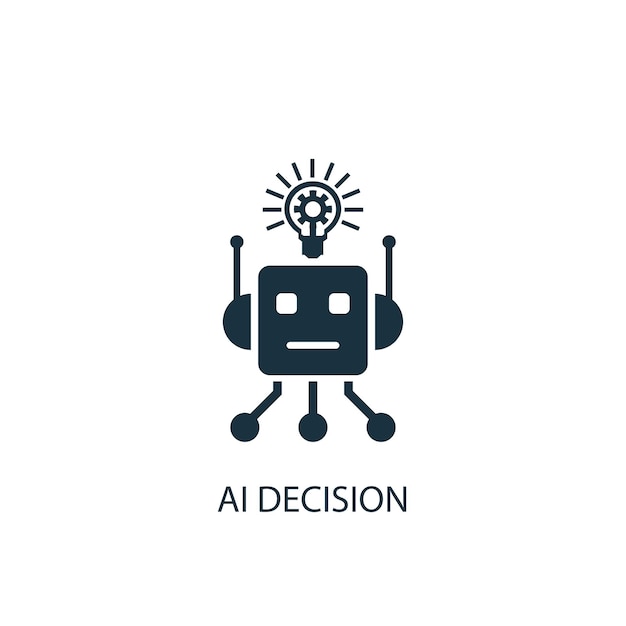 Premium Vector | Ai decision icon. simple element illustration. ai ... Premium Vector | Ai decision icon. simple element illustration. ai ...