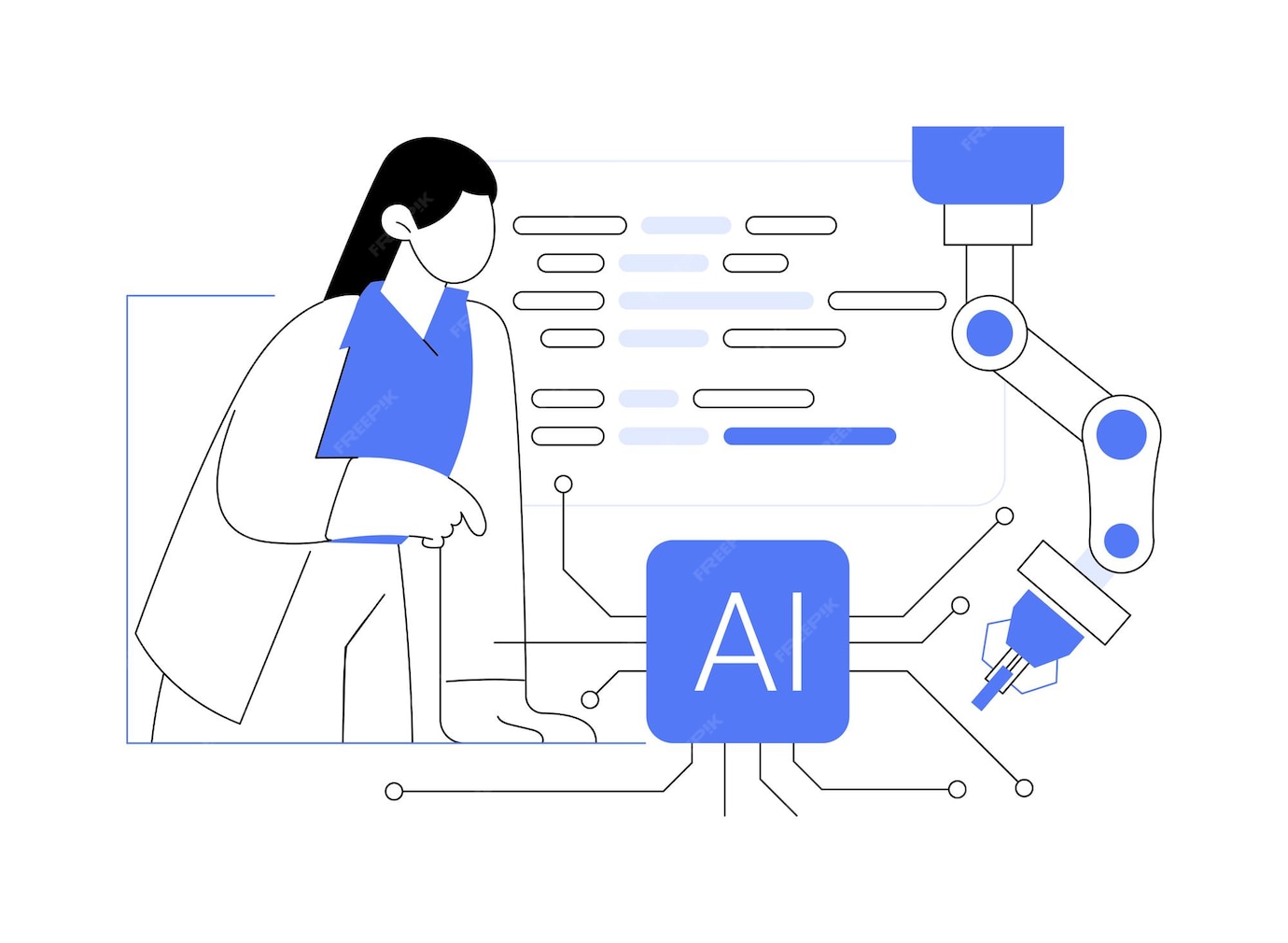 Premium Vector | Ai engineer abstract concept vector illustration ...