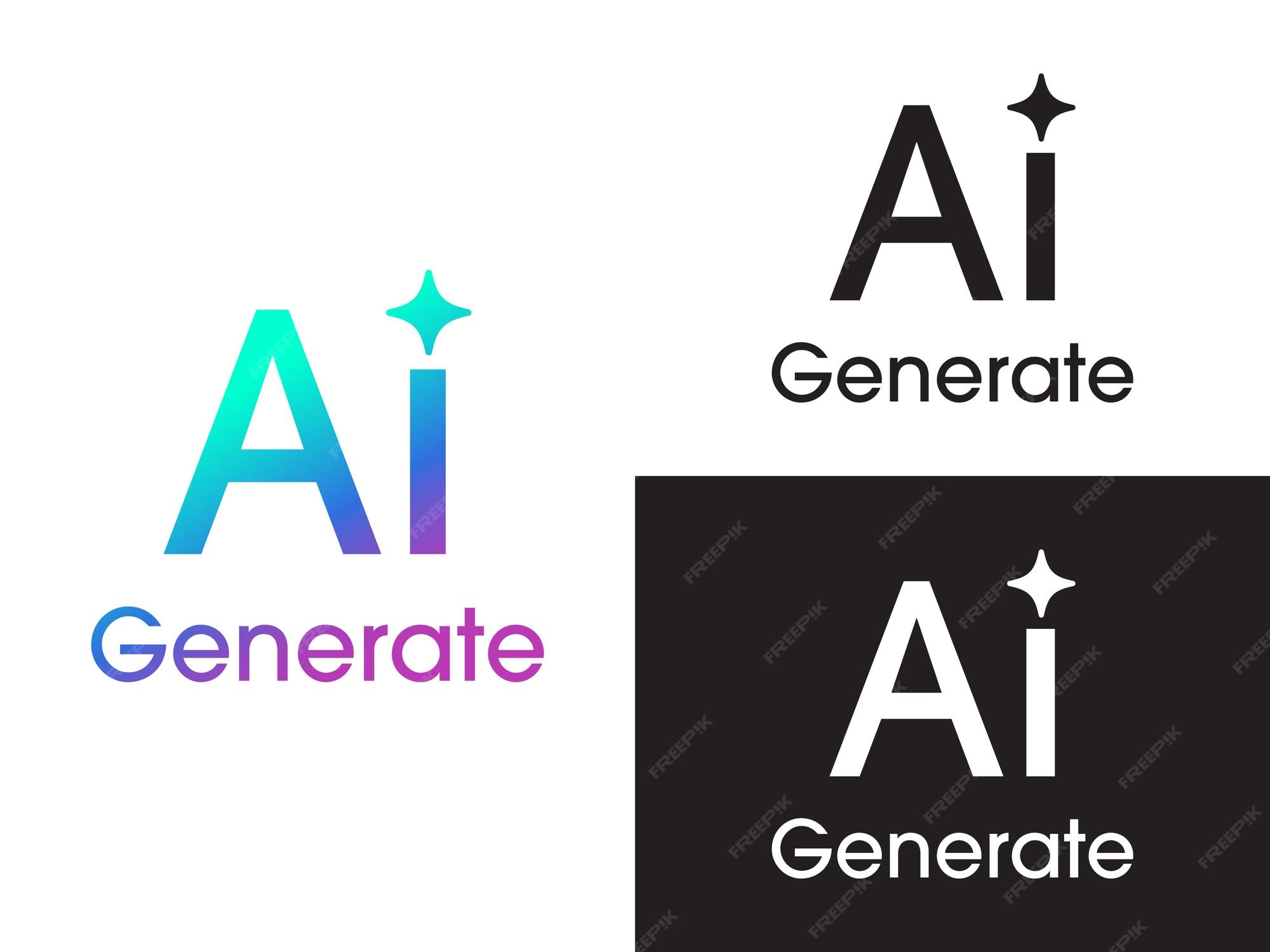 Premium Vector | AI Generated icon Generate symbol Artificial intelligence and Machine learning ...