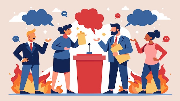 The air is filled with the sound of persuasive arguments and heated ... The air is filled with the sound of persuasive arguments and heated ...