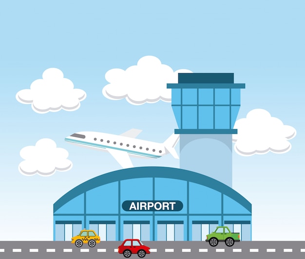Premium Vector | Airport terminal Premium Vector | Airport terminal
