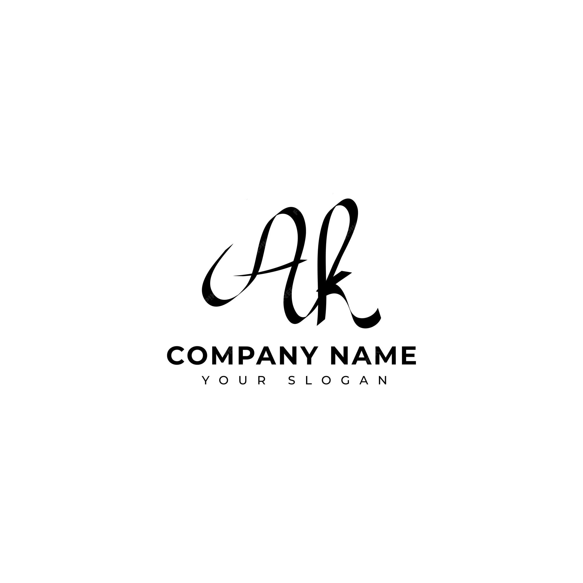 Premium Vector | Ak initial signature logo vector design Premium Vector | Ak initial signature logo vector design