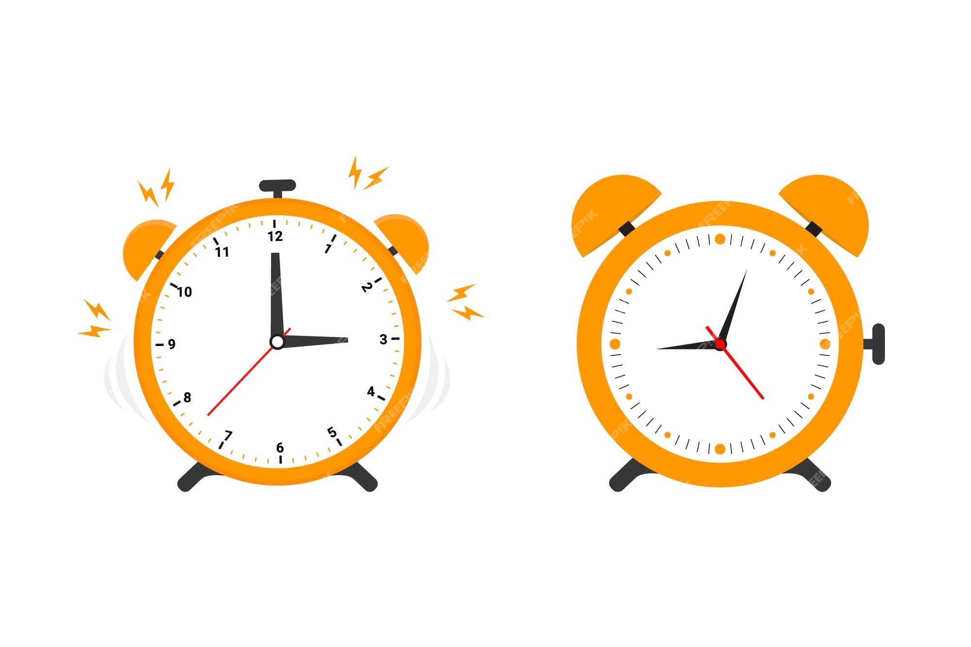 Premium Vector | Alarm clock ringing vector illustration Premium Vector | Alarm clock ringing vector illustration