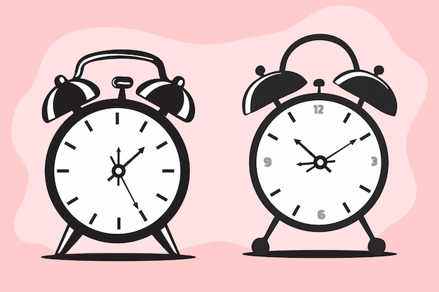 Premium Vector | Alarm clock vector illustration Premium Vector | Alarm clock vector illustration