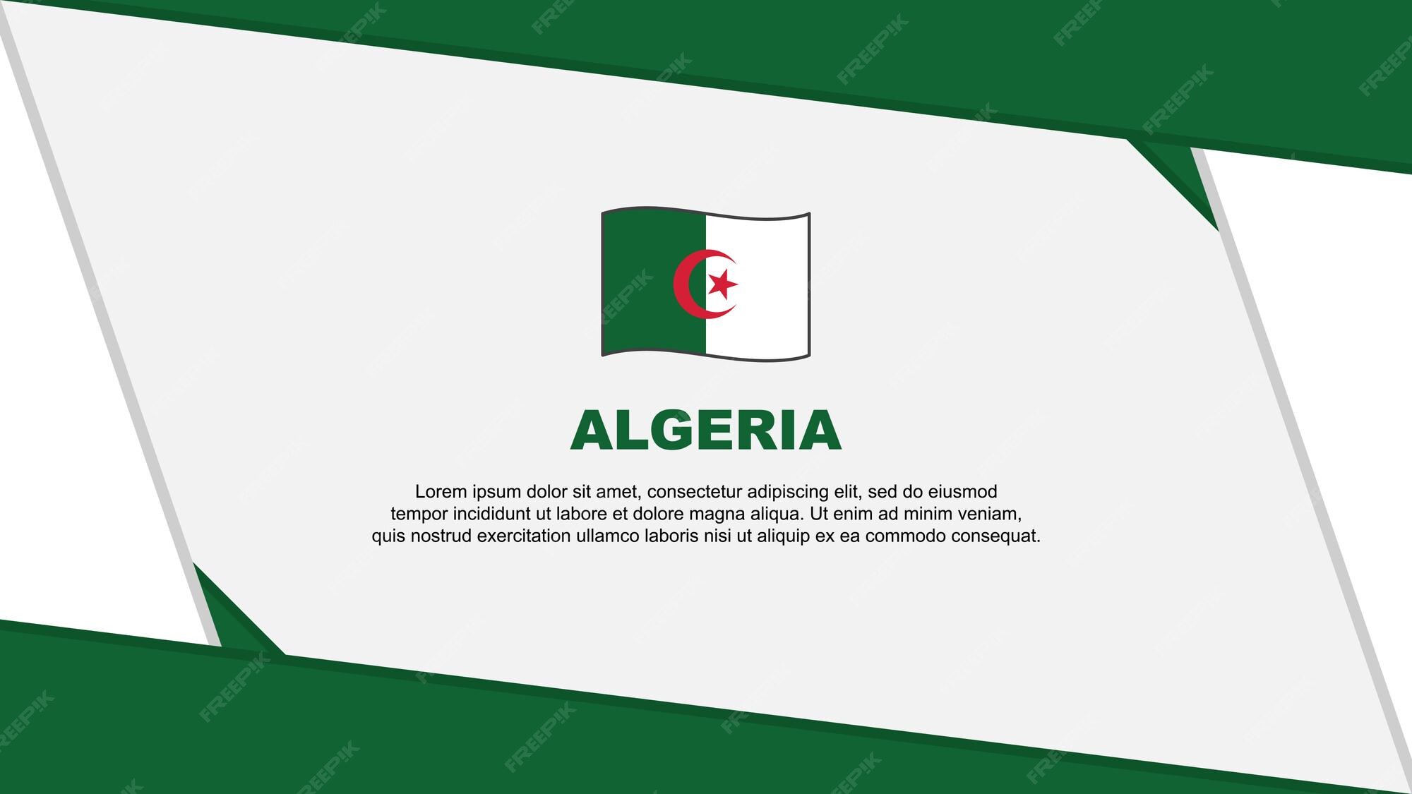 Premium Vector | Algeria flag abstract background design template ... Premium Vector | Algeria flag abstract background design template ...