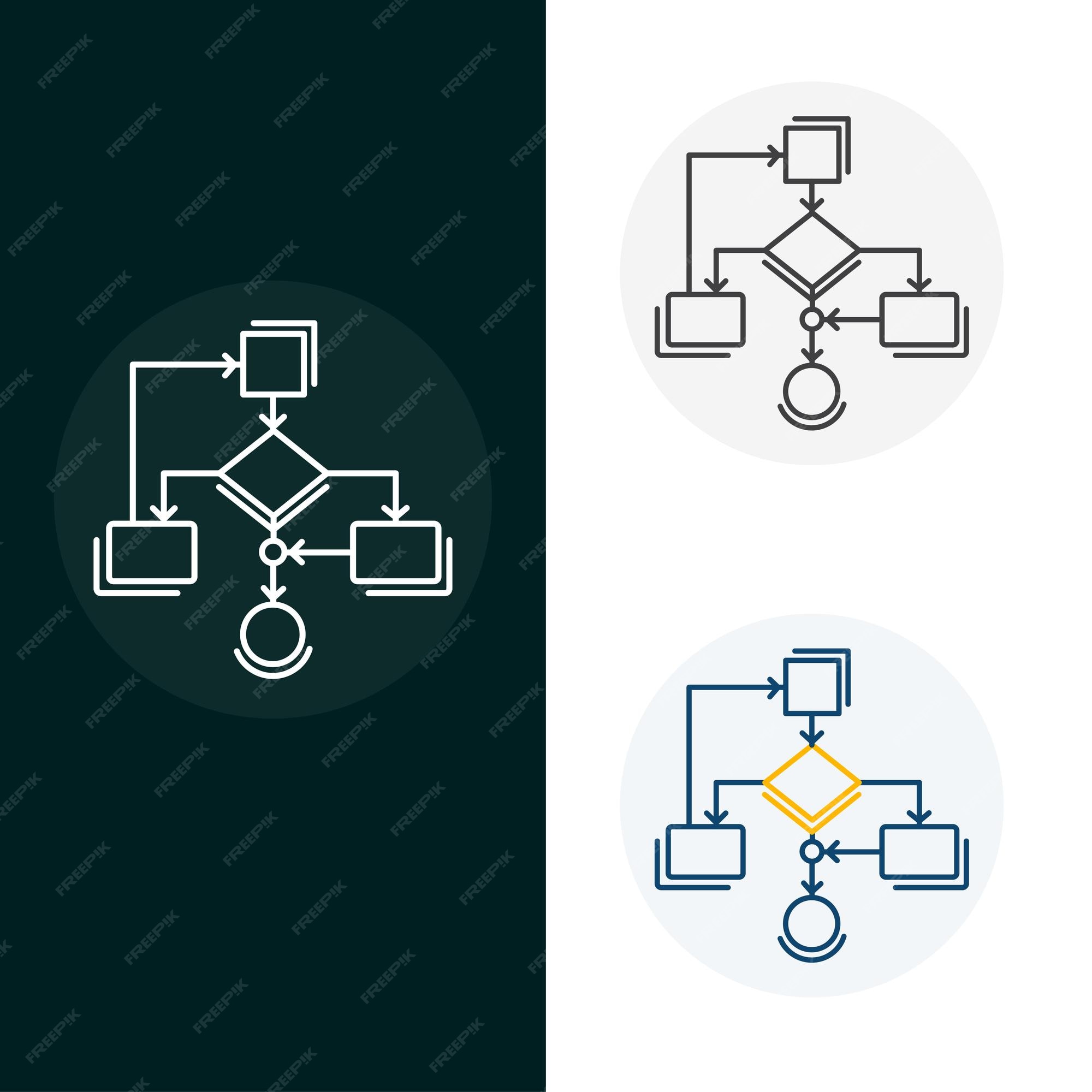 Premium Vector Algorithm Computational Logic Vector Icon Design