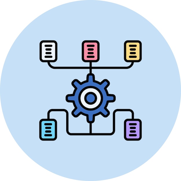 Premium Vector | Algorithm flat illustration Premium Vector | Algorithm flat illustration